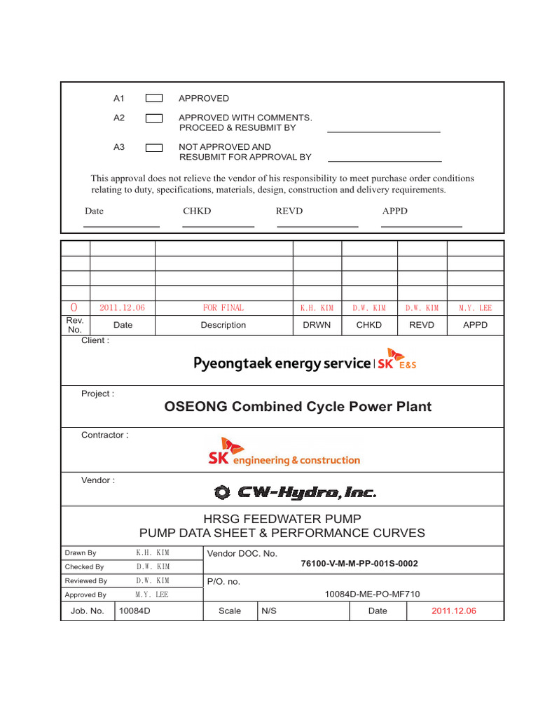 V M M PP 001s 0002 - 0 - Pump Data Sheet& Performance Curves | PDF ...