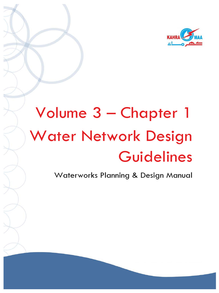 Chapter 1 Water Network Design Guidelines | PDF | Pipe (Fluid ...