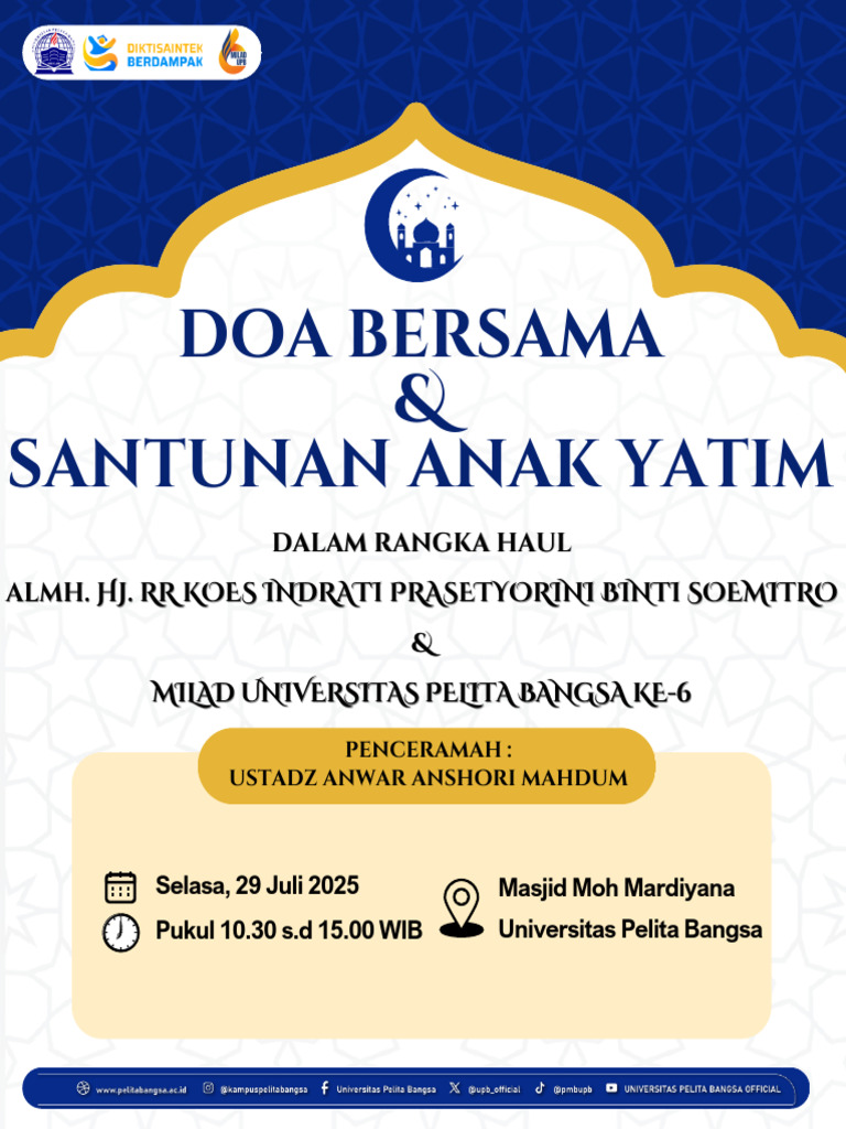 Doa Bersama Dan Santunan Anak Yatim | PDF