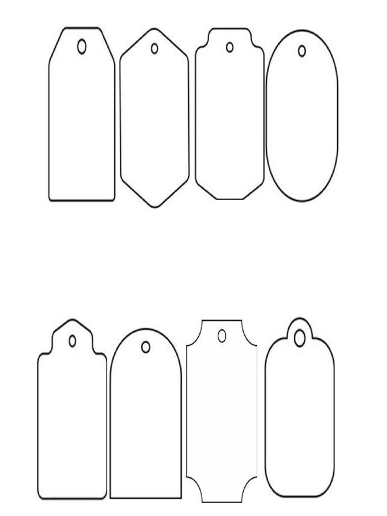 Moldes Tags Lección 5 | PDF