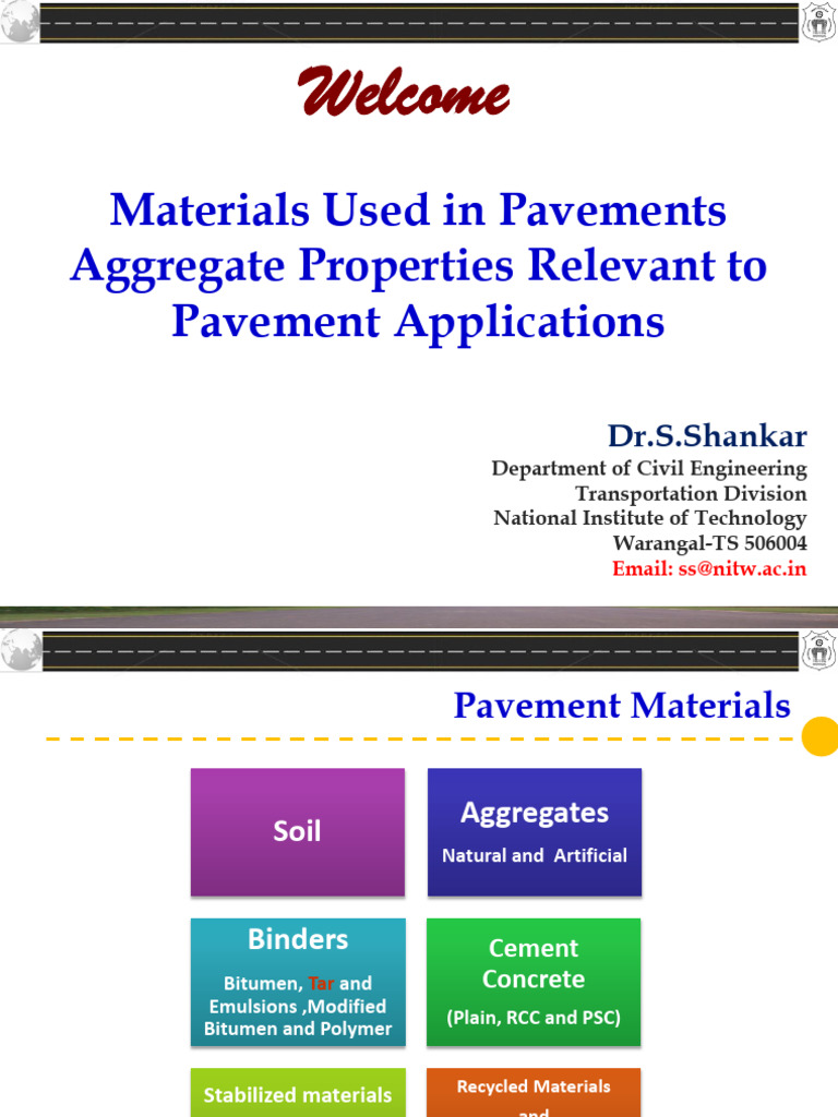 Pavement Materials and Aggregate Properties | PDF | Construction ...