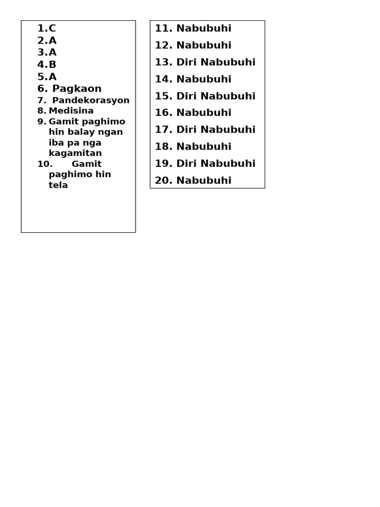 Answer Key Science | PDF