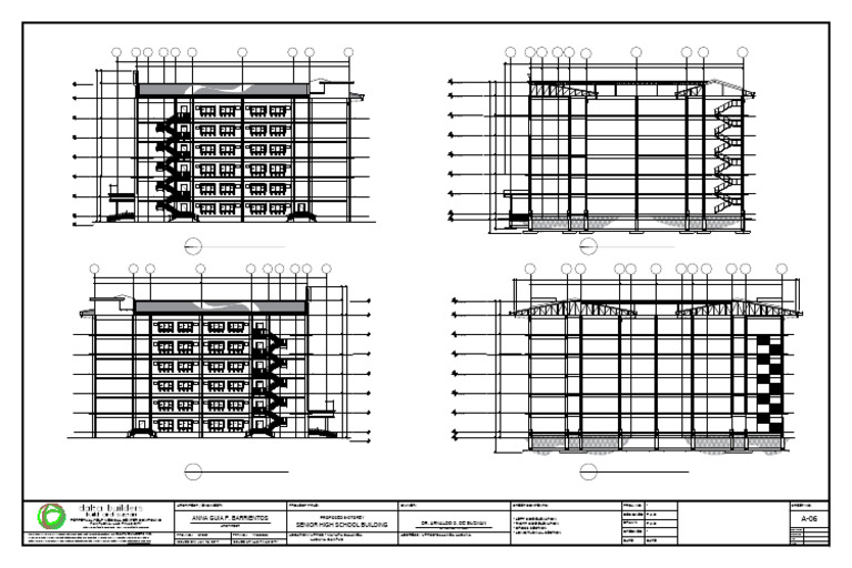 Longitudinal and Cross Section Elevations | PDF