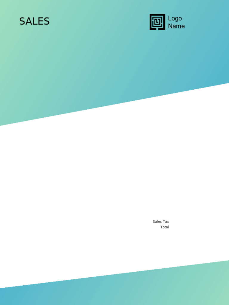 Sales Invoice Format 2025 75764 | PDF