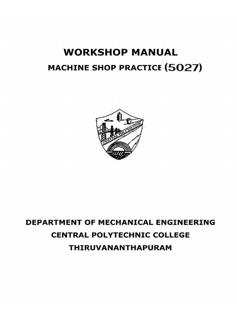 Machine Shop Practice | PDF