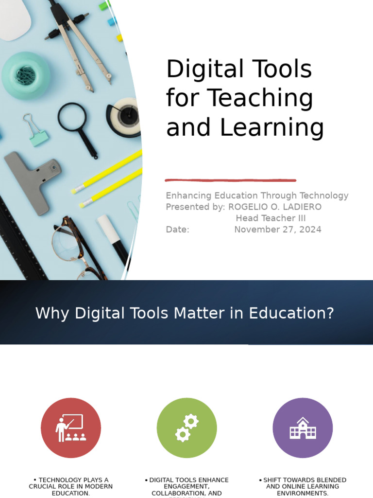 Digital Tools Enhancing Education | PDF | Learning | Application Software