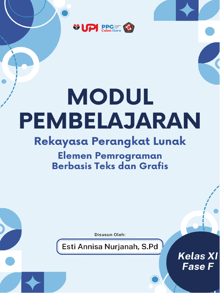 Modul Ajar UKIN - Pemrograman Berbasis Text Dan Grafis | PDF
