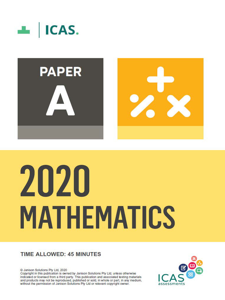 Maths Y4 2020 Practice Paper | PDF