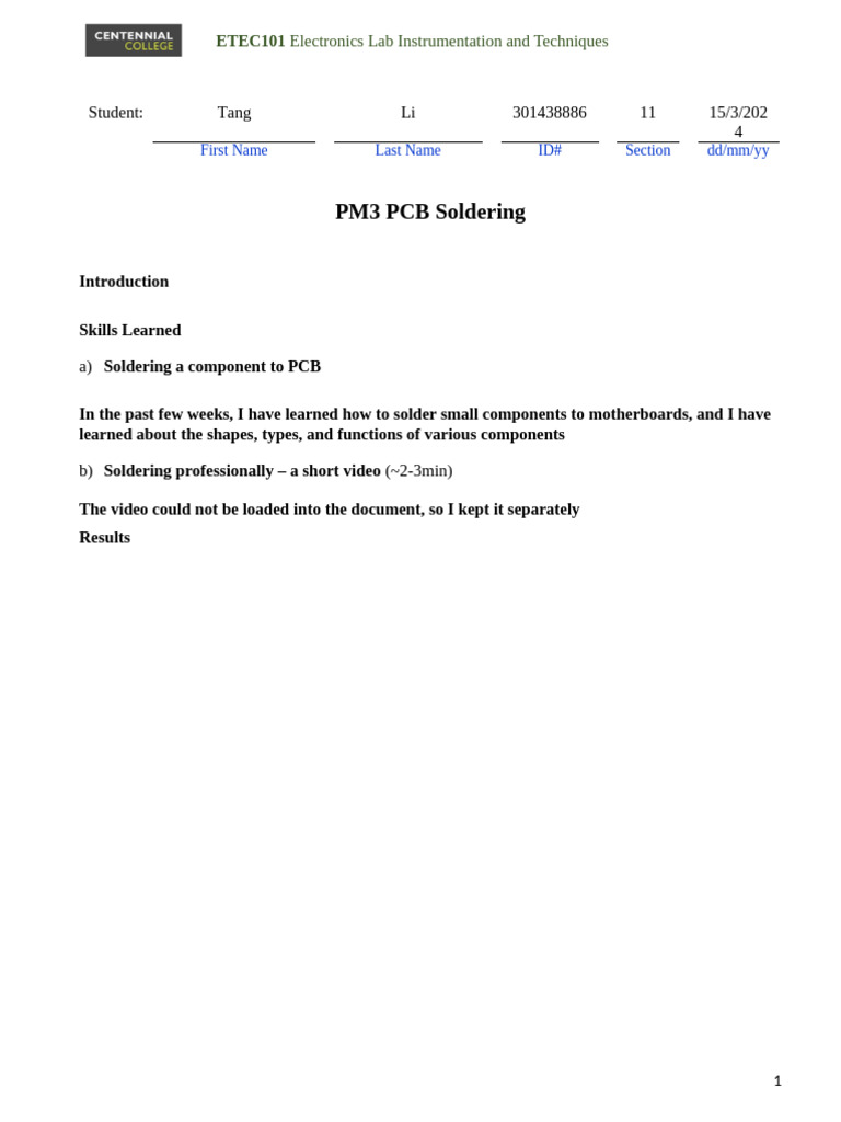 PM3 PCB Soldering | PDF