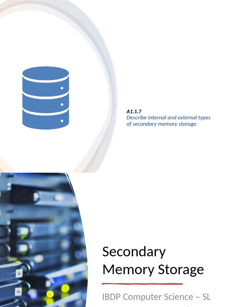 Secondary Memory Storage IBDP | PDF