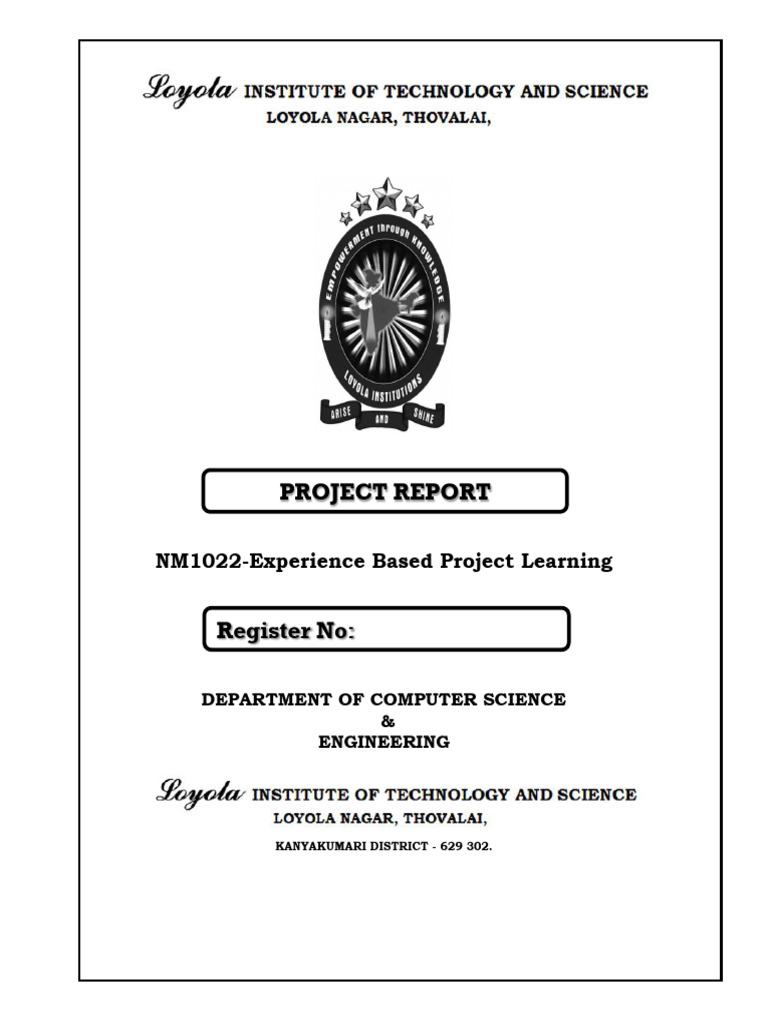 Experience Based Project Learning Cse | PDF | Engineering | Knowledge
