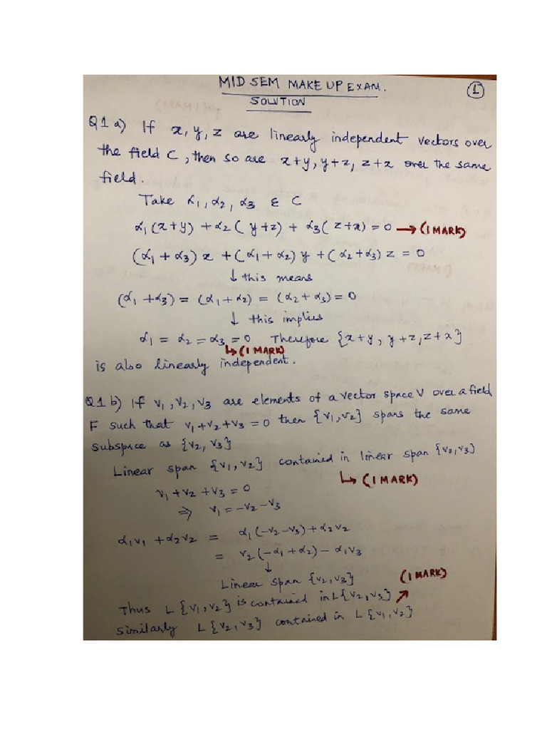 Midsem Makeup Answerkey | PDF