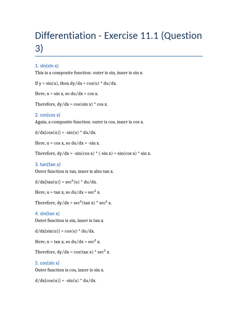 Exercise 11 1 Q3 Solutions English | PDF