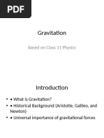 Gravitation Class11 Formulas | PDF