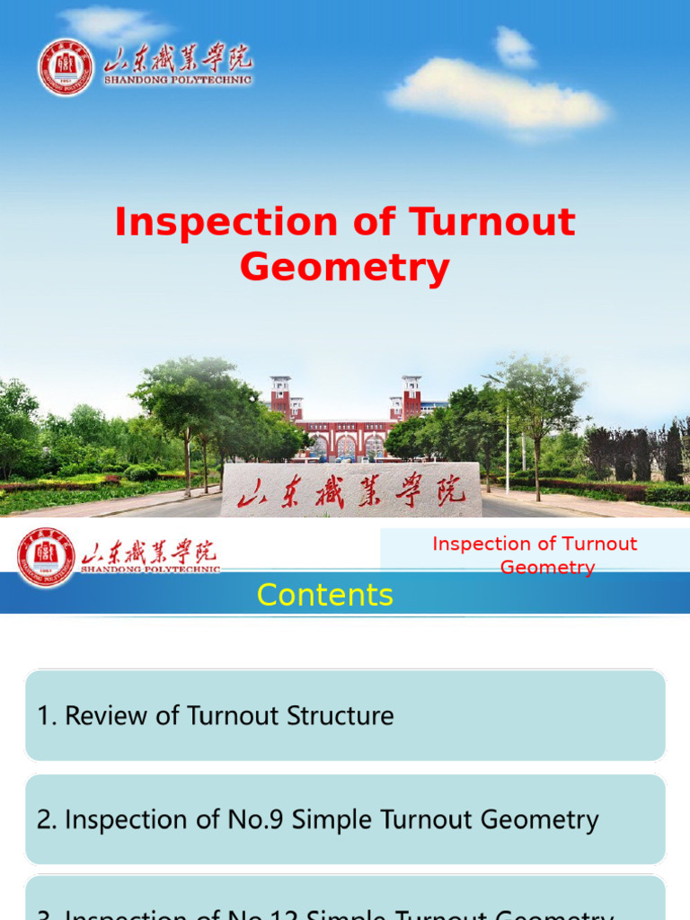 Turnout Geometry Inspection Guide | PDF | Track Gauge | Cartesian ...