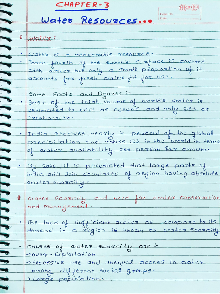 Geography Chapter 3 Notes | PDF