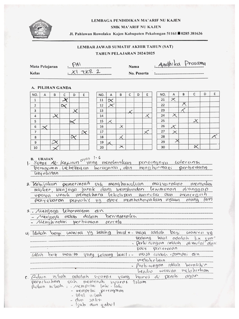Mapel Pai Andhika Pratama | PDF