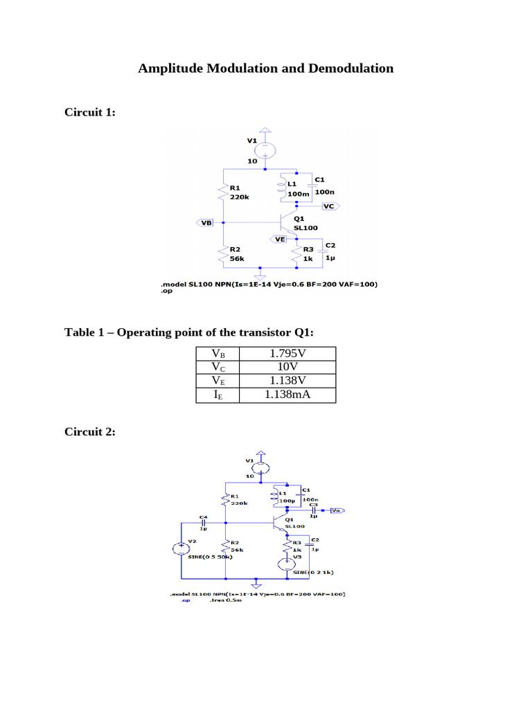 Amplitude Modulation and Demodulation | PDF