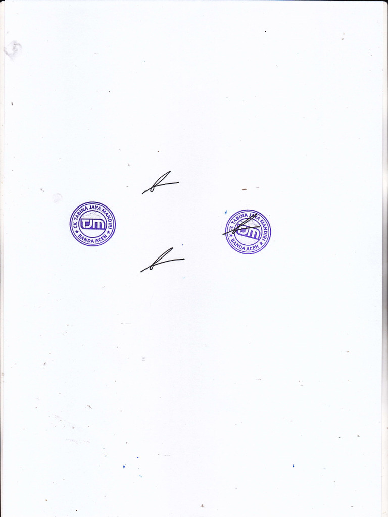 Contoh TTD Stempel | PDF