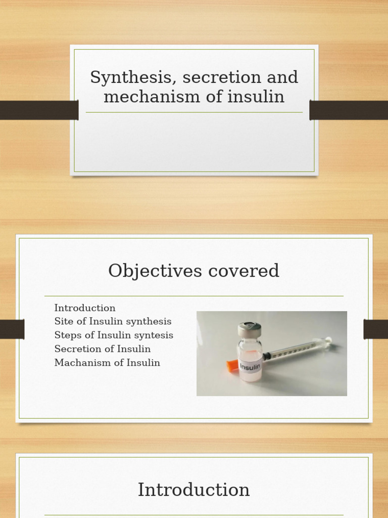 Presentation Physiology Insulin | PDF | Insulin | Diabetes