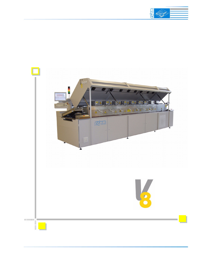 Reflow Oven Vision8 Instruction Manual | PDF | Menu (Computing) | Switch