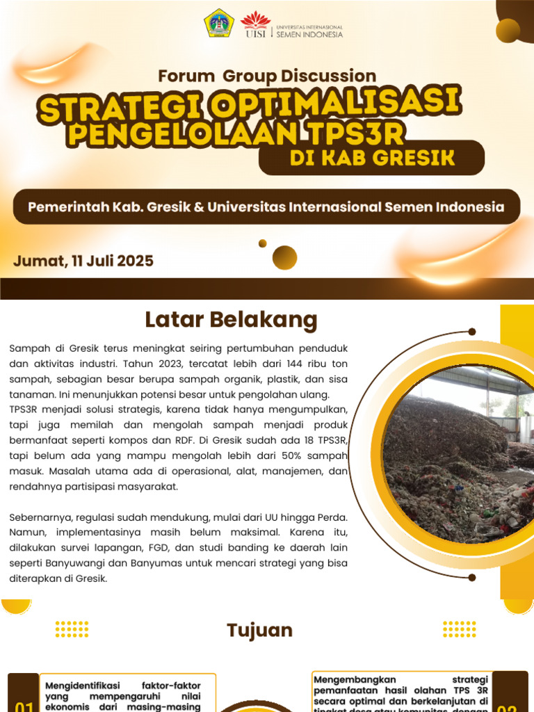 Strategi Optimalisasi Pengelolaan Sampah Gresik | PDF