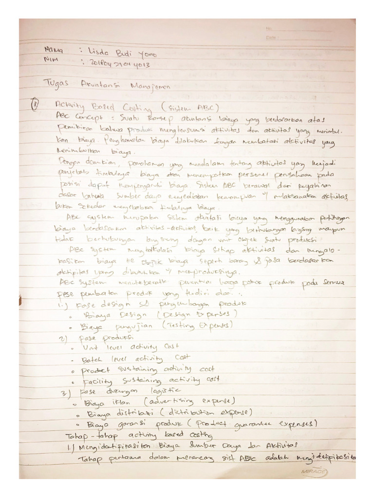 Tugas Akuntansi Manajemen | PDF