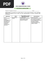 NCOI Annotations Form For Teacher V Applicant | PDF | Teachers | Annotation