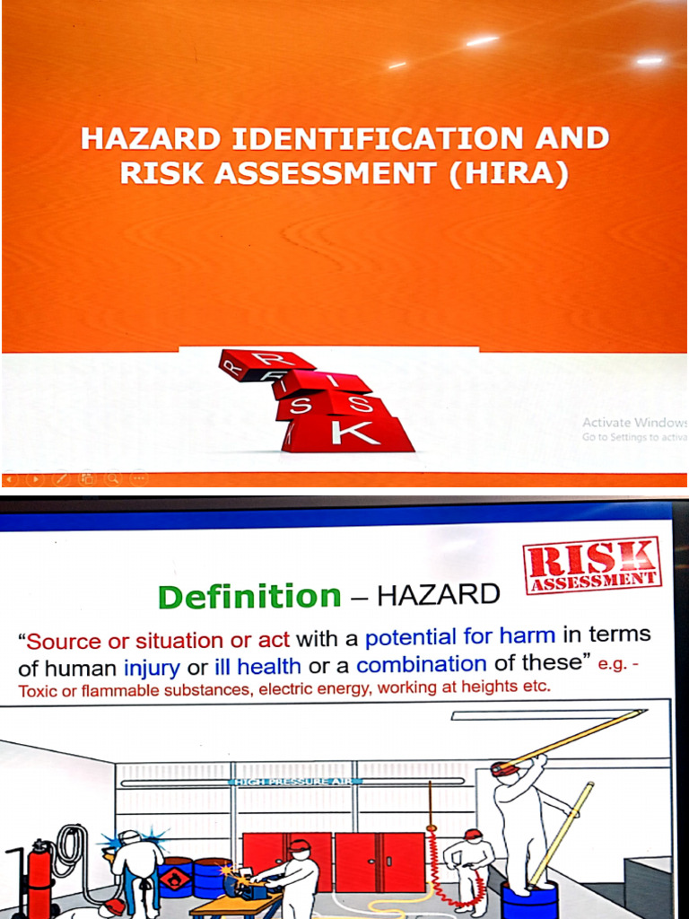 HIRA (Hazard Identification and Risk Assessment) | PDF
