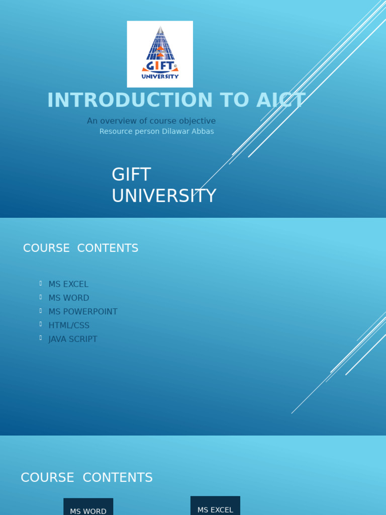 Introduction To AICT | PDF