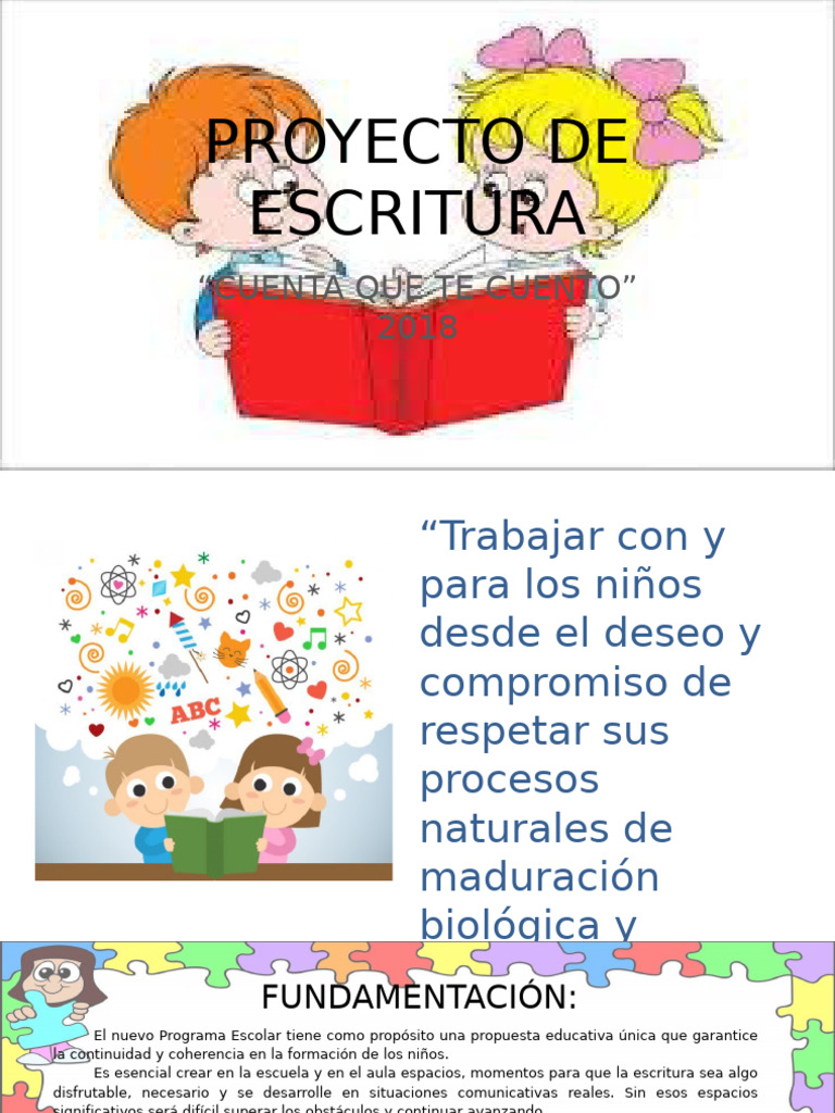 Copia de Proyecto de Escritura | PDF | Narración | Educación primaria