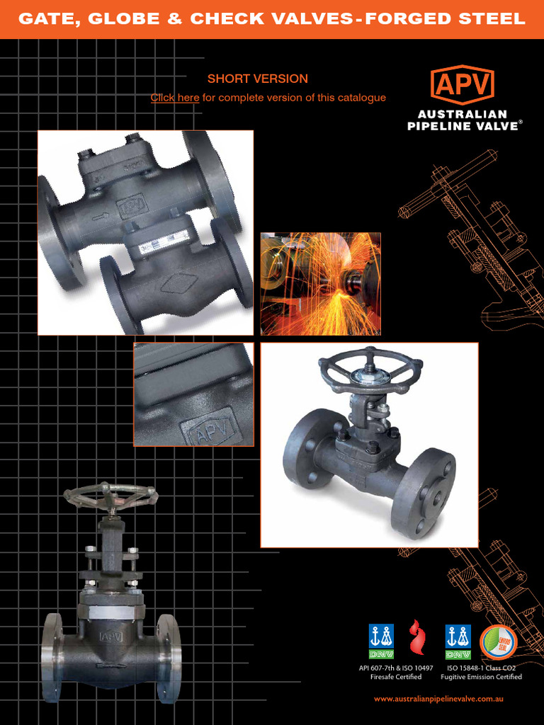 Forged Gate Globe Check Valves 150 300 600 900 | PDF | Valve | Screw