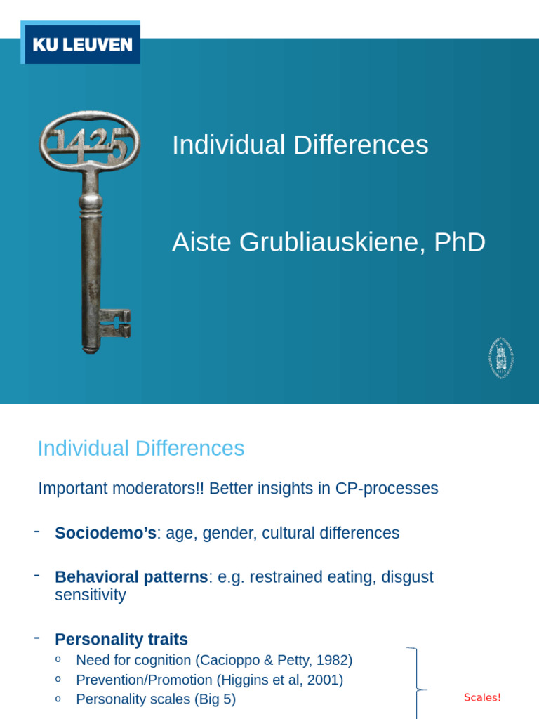 Slides 10 Individual Differences | PDF | Sexual Selection | Natural Selection