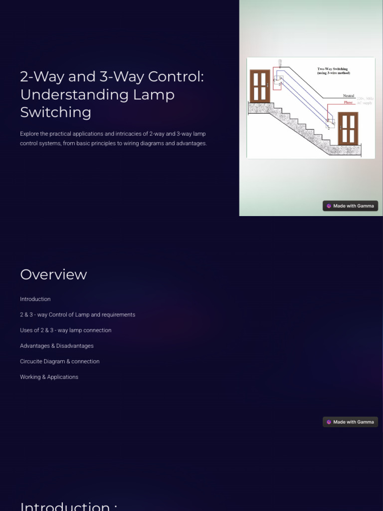 2-Way and 3-Way Lamp Control Guide | PDF | Switch | Lighting