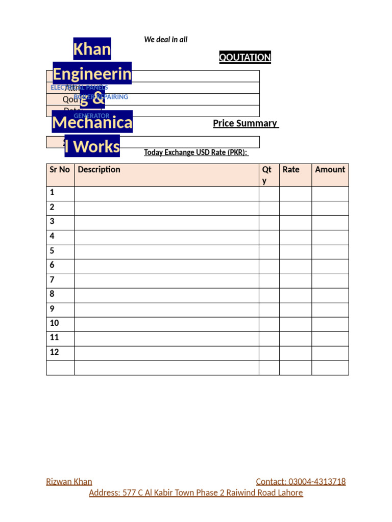 ITI Data Quotation Summary | PDF