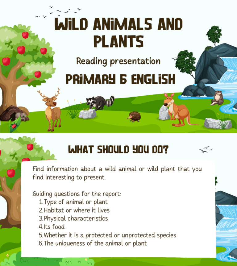 Wild Animals and Plants Report Guide | PDF