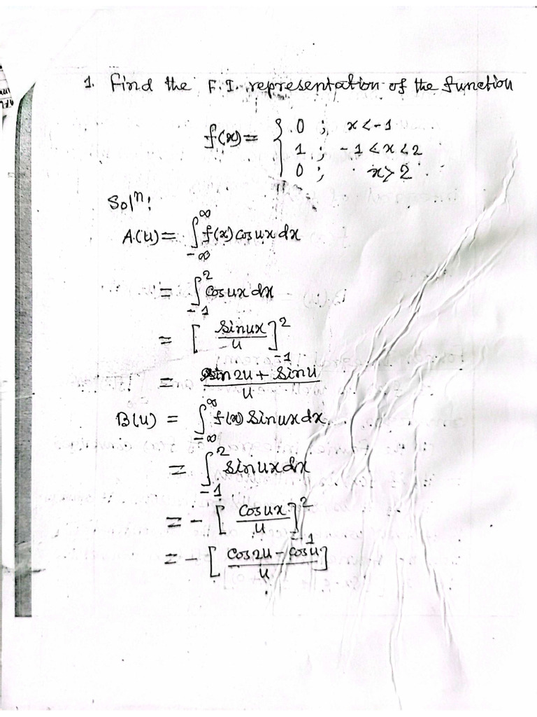 Fourier Integral Math | PDF