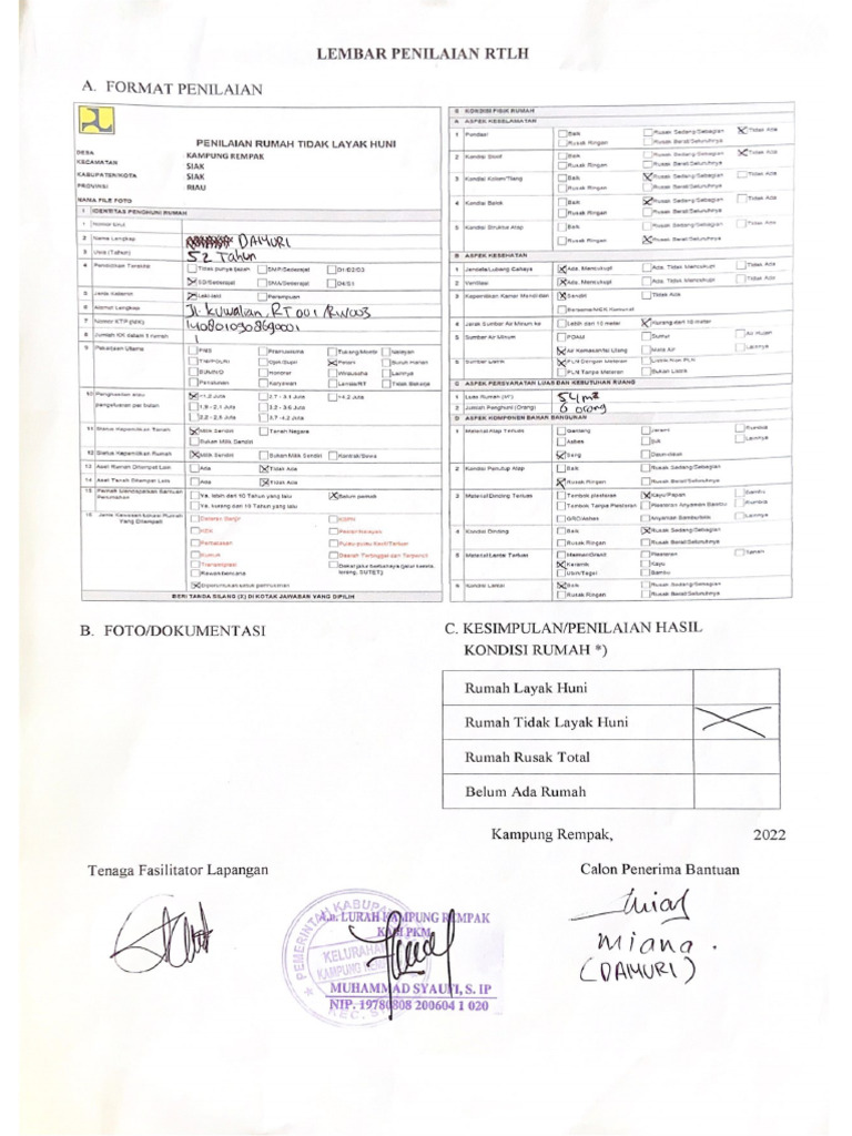 RTLH KP Rempak | PDF