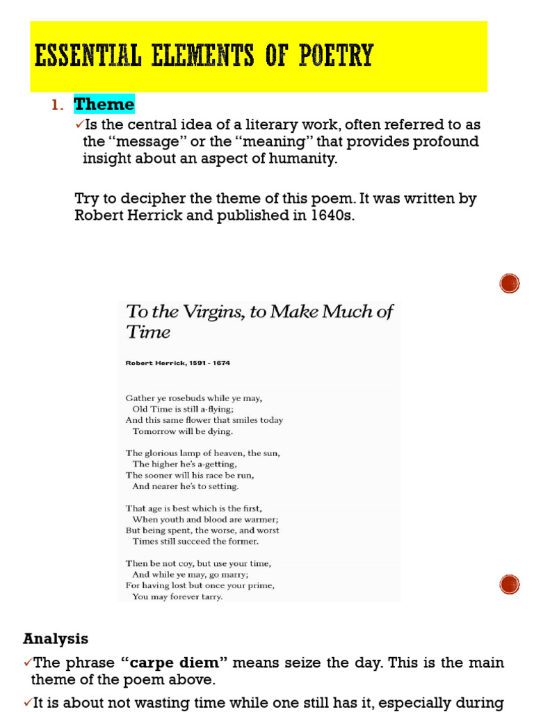 Lesson4 Poetry Essential-Elements | PDF | Poetry | Metre (Poetry)