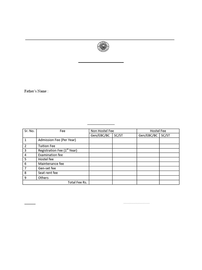 Fee X Structure X Pms | PDF