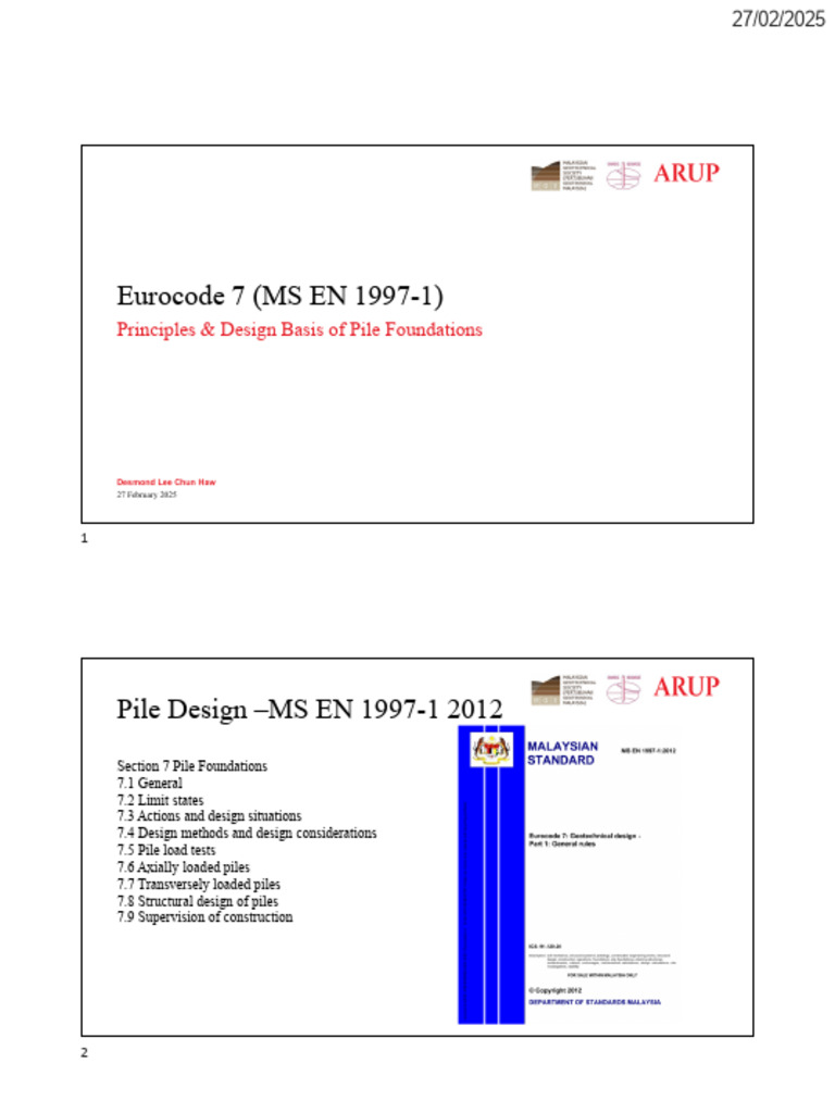 Pile Design and Compressive Resistance | PDF | Strength Of Materials ...