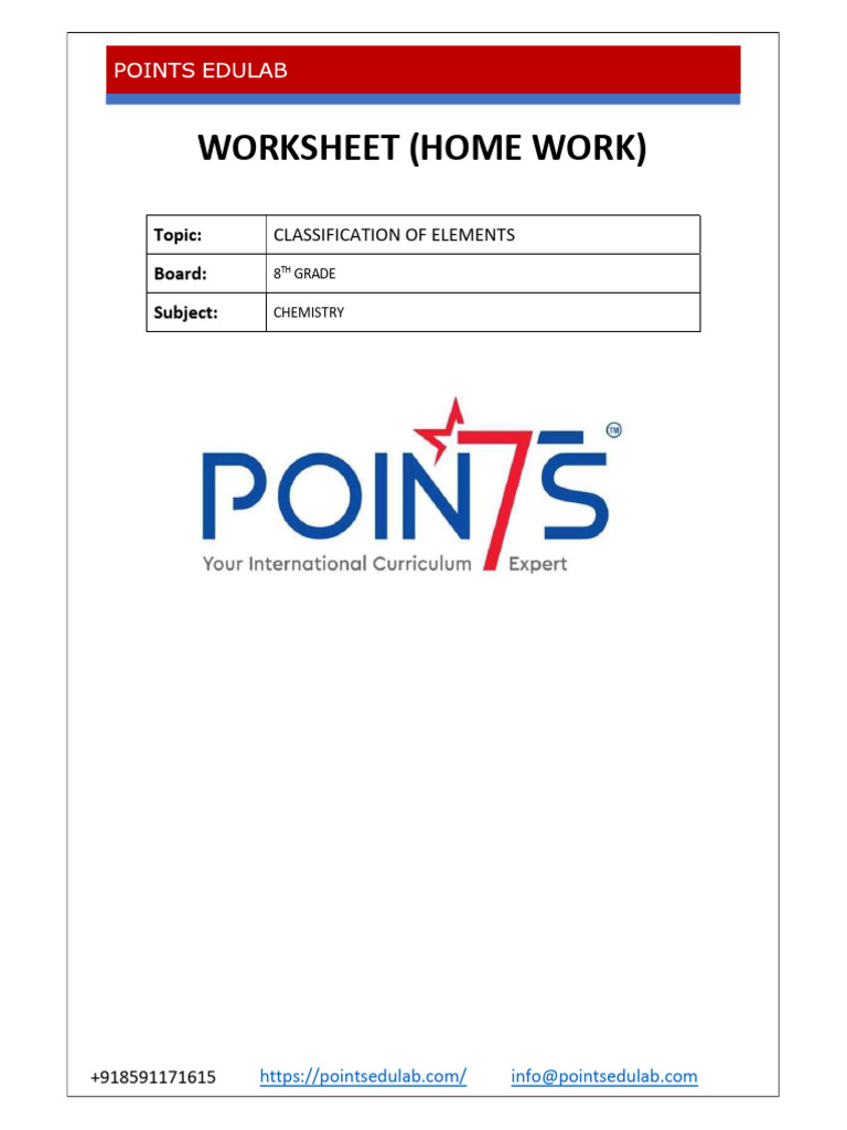 8th Grade Chemistry Elements Quiz | PDF