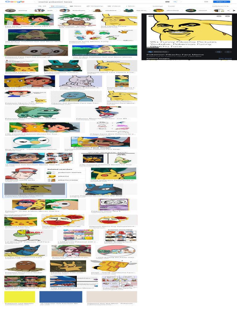 Meme Pokemon Faces - Google Search | PDF | Pokémon