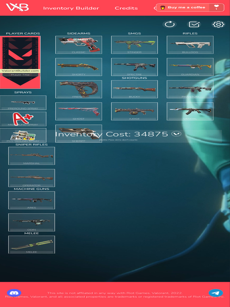 Valorant Inventory Builder | PDF