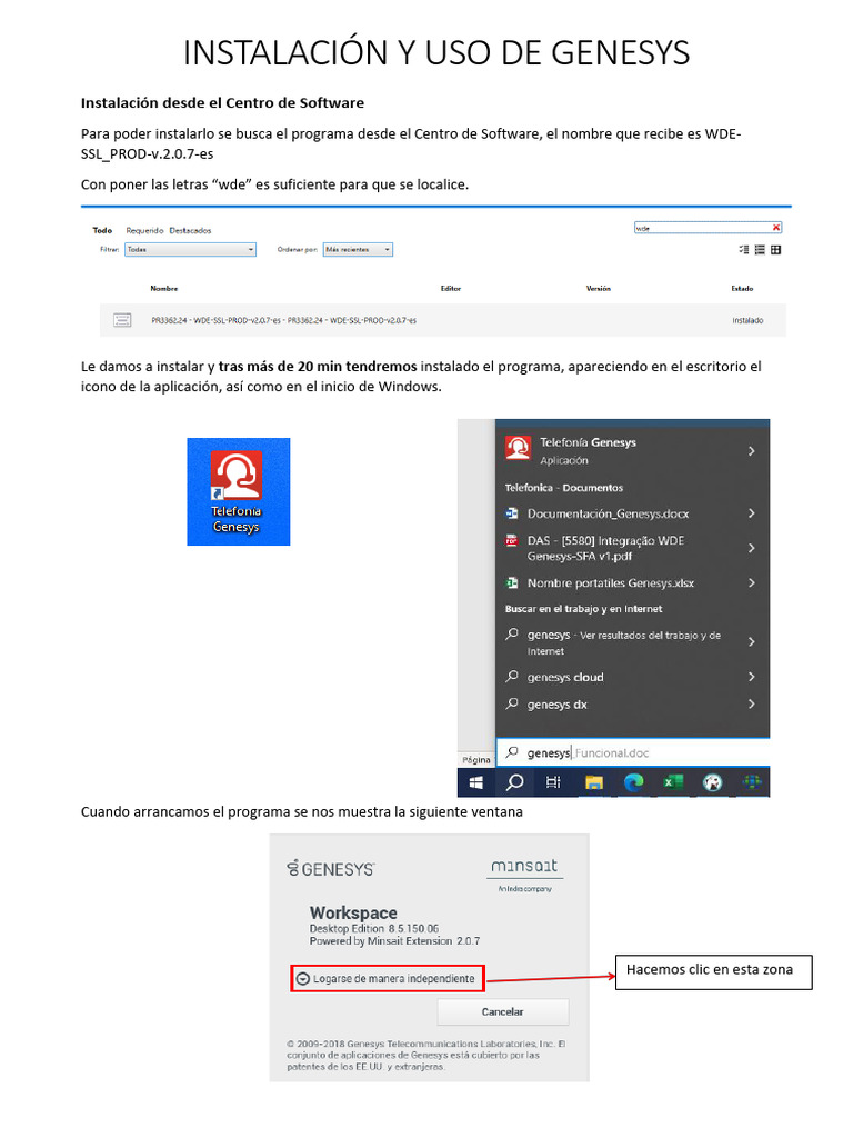 Instalacion Genesys | PDF | Ventana (informática) | Software