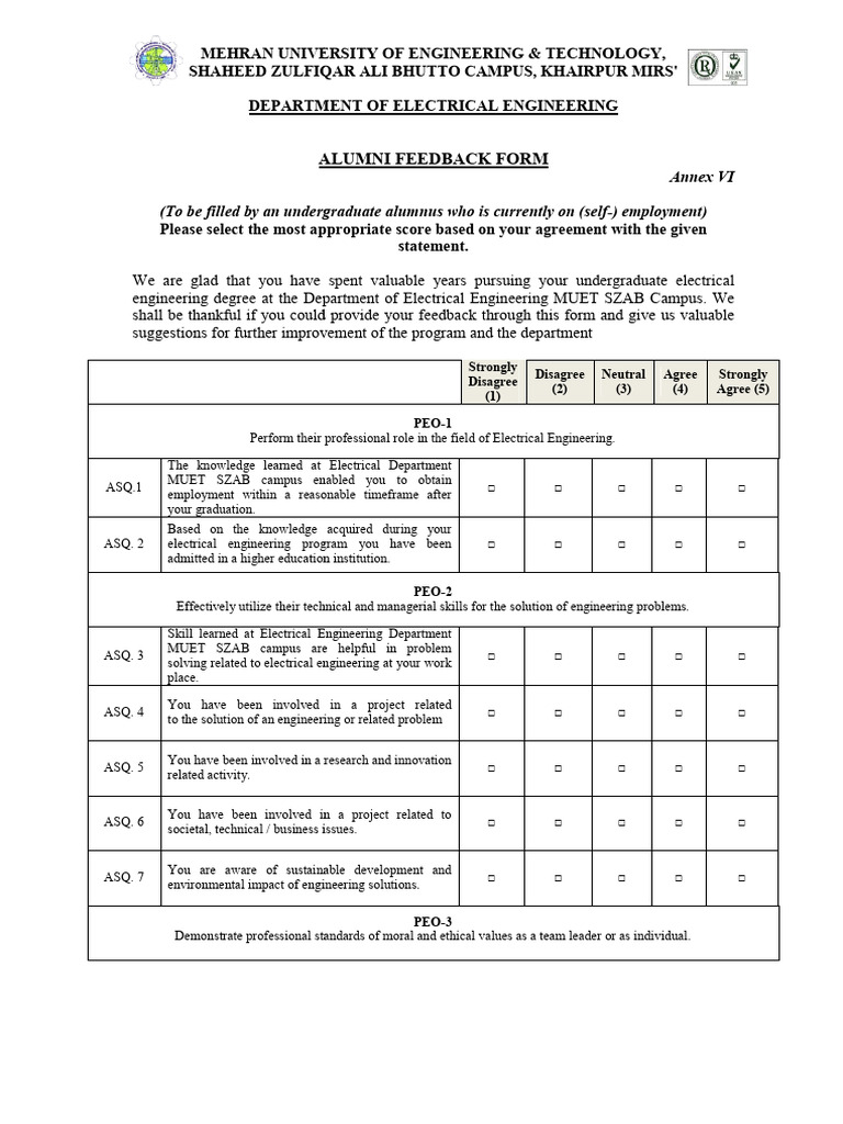 Electrical Survey Forms | PDF | Cognition | Learning
