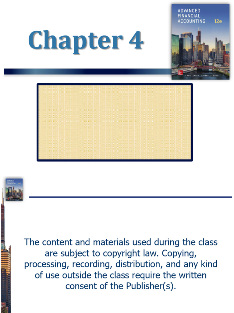 Christensen 12e Chap04 2023 | PDF | Book Value | Consolidation (Business)