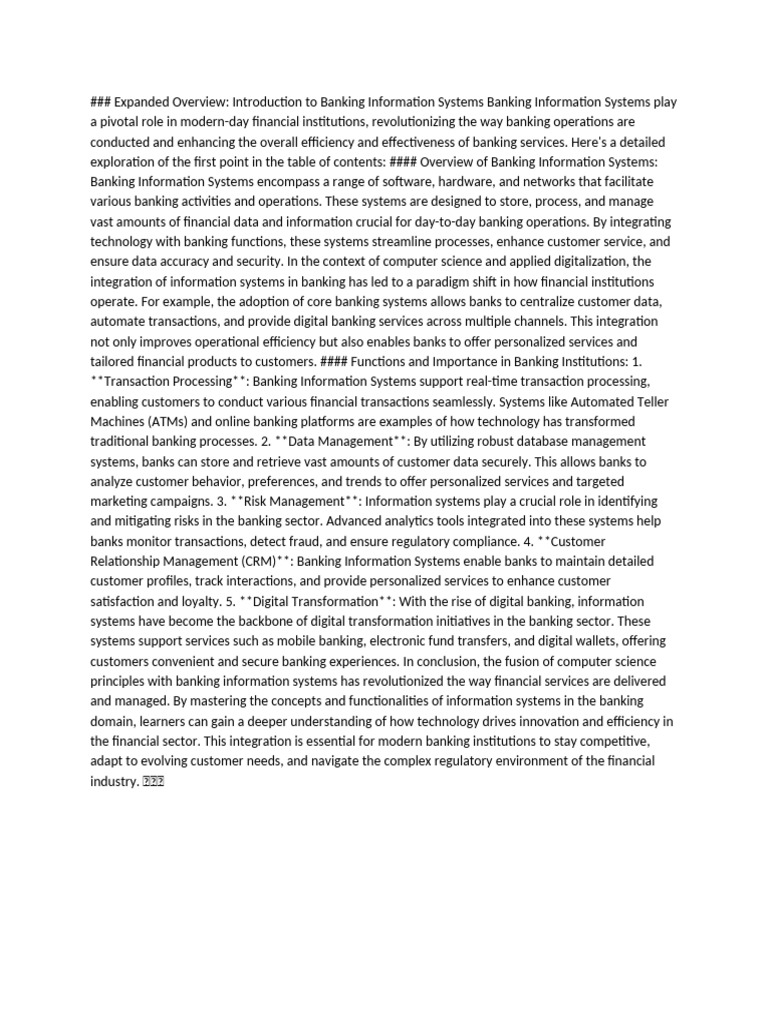 Expanded Overvi-WPS Office | PDF | Banks | Information