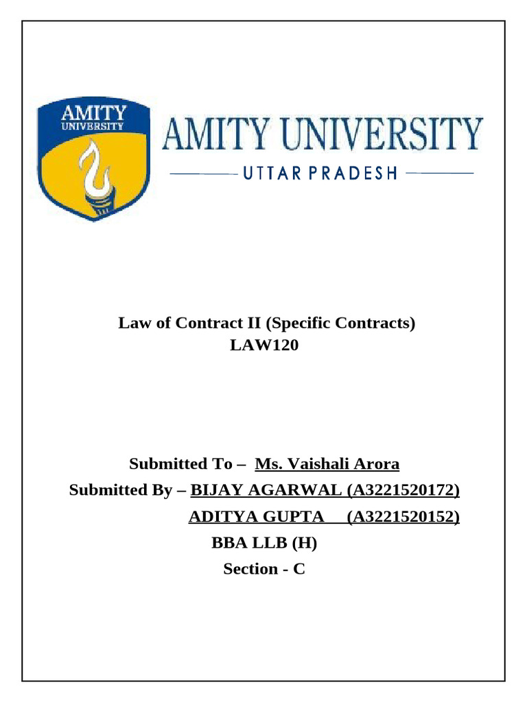 Aditya Gupta & Bijay Agarwal | PDF | Law Of Agency | Business Law