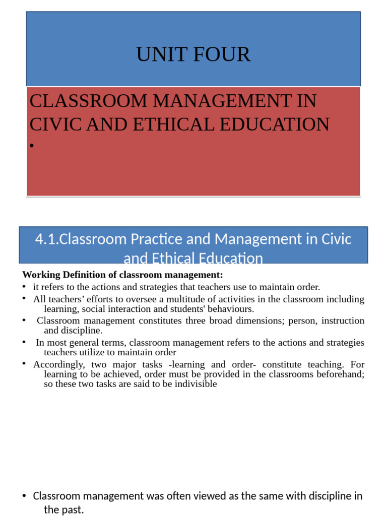 Civics And Ethical Education Subject Area Ii Chapter 4 Pdf